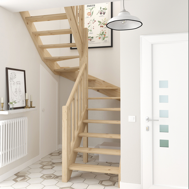 Escalier Double Quart Tournant Lapeyre